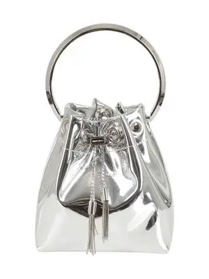 JIMMY CHOO Mini Bucket Bag - Silver
