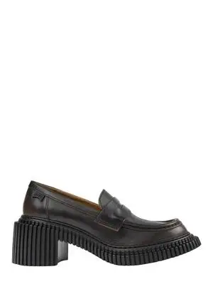 Camper Leather Loafers With Block Heel - Multicolor
