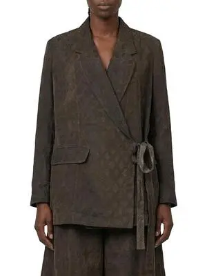 UMA WANG Cupro Blazer - Brown