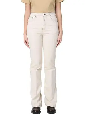 Burberry Stretch Denim Straight Jeans - White