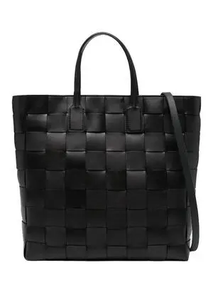 Dragon Diffusion Braided Leather Pino Bag - Black