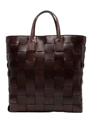 Dragon Diffusion Braided Leather Pino Bag - Burnt