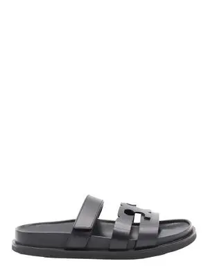 Tory Burch Ines Leather Sport Sandals - Black