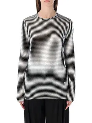 TOM FORD Striped Long Sleeve T-shirt - Black