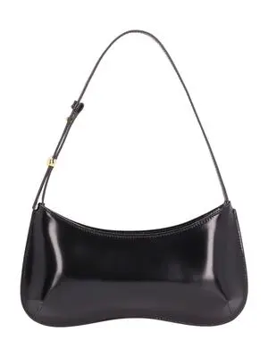 Jacquemus Le Bisou Brushed Leather Bag - Black