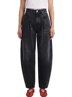 Jacquemus Jacquemus Baggy Cotton Denim Jeans Black