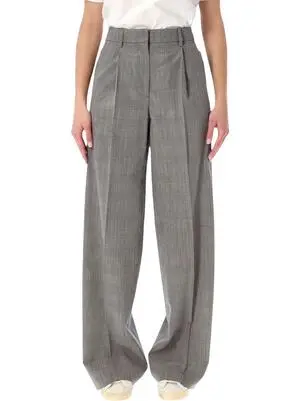 GOLDEN GOOSE Tailored Wide Leg Trousers - Grey