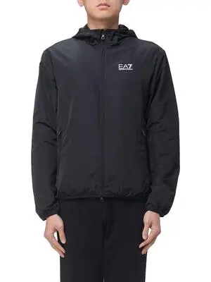 EA7 Zip-up Hooded Jacket - Black