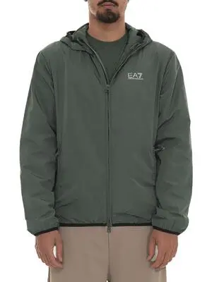 EA7 Zip-up Hooded Jacket - Green