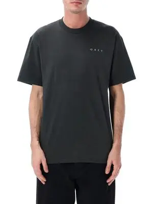 Obey Printed Cotton T-shirt - Black