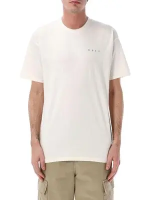 Obey Printed Cotton T-shirt - White