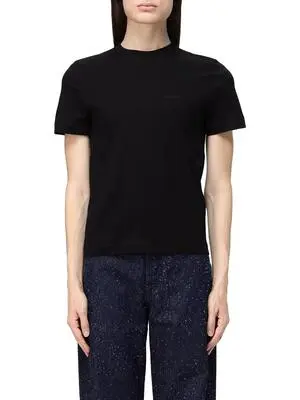 Jacquemus Cotton T-shirt With Logo Patch - Black