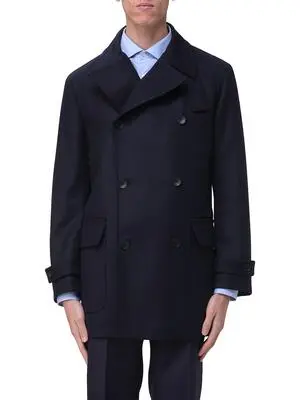 Tagliatore Double Breasted Peacoat - Blue