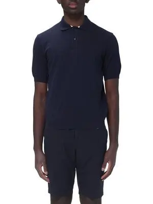 Paul & Shark Cotton Knit Polo Shirt - Blue