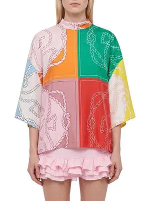 Jacquemus Graphic Print Long Sleeve T-shirt - Multicolor