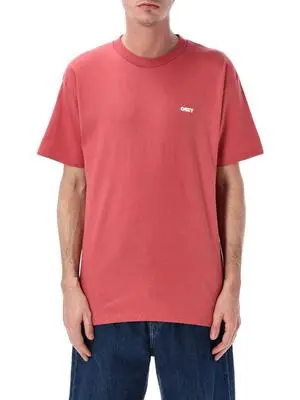 Obey Printed Cotton T-shirt - Red