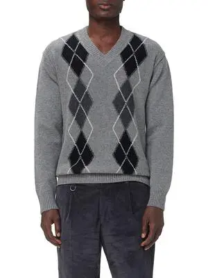 PAOLO PECORA Argyle V-neck Jumper - Multicolor