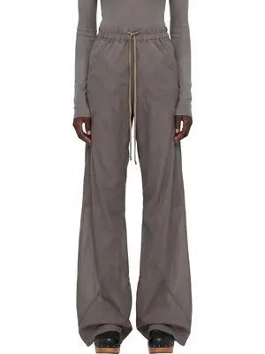 Rick Owens Bias High-waisted Flared Silk Pants - Grey