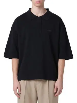 ENTIRE STUDIOS Cotton Polo Shirt - Black