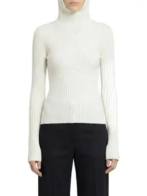 ANDREĀDAMO Cotton Balaclava Top - Ivory