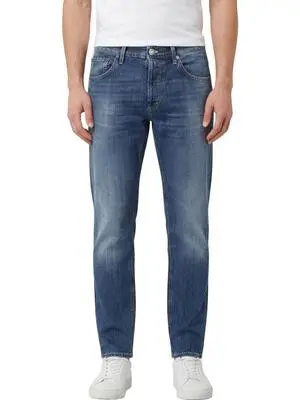 DONDUP Cotton Denim Slim Fit Jeans - Blue