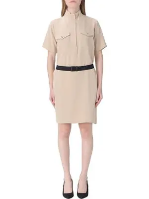 Liu Jo Crêpe Polo Shirt Dress - Beige