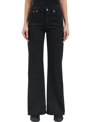 DONDUP Wide Leg Stretch Denim Jeans - Black