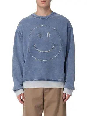 Moschino Embellished Smiley Face Sweatshirt - Blue