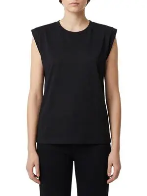 DONDUP Cotton Sleeveless Top - Black
