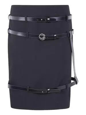 Coperni Belted Skirt - Black