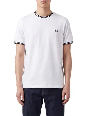 Fred Perry Cotton T-shirt With Logo - White