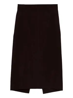 MUGLER Midi Skirt - Black