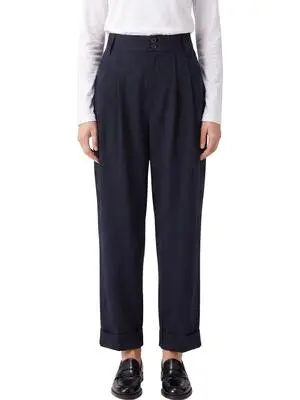 Jacob Cohen High-waisted Wide Leg Trousers - Navy