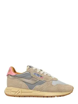 AUTRY Reelwind Suede And Nylon Sneakers - Silver