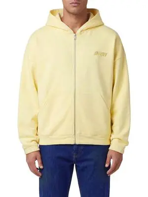 AUTRY Cotton Zip-up Hoodie - Yellow
