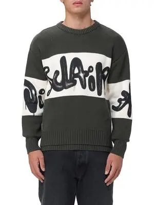 DISCLAIMER Jumper With Graphic Detail - Green