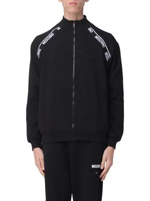 Moschino Zip-up Sweatshirt - Black