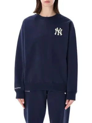 SPORTY & RICH Monogram Crewneck Sweatshirt - Blue