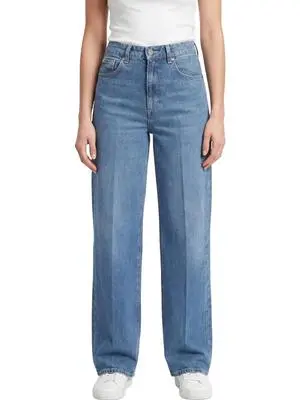 DONDUP High-waisted Straight Leg Jeans - Blue