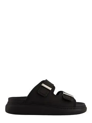 Alexander McQueen Hybrid Rubber Sliders - Black