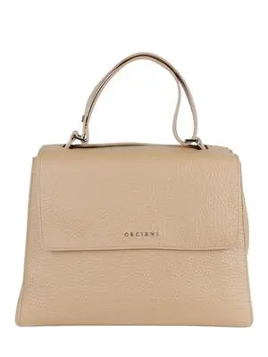 Orciani Orciani Sveva Medium Hammered Leather Bag Brown