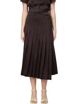 SEMICOUTURE Midi Skirt - Cocoa