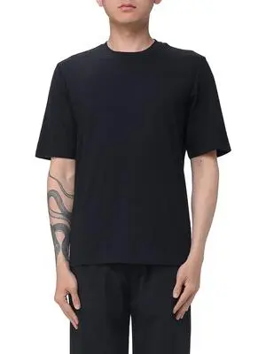 LARDINI Cotton And Silk T-shirt - Black
