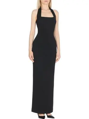 Solace London Halterneck Maxi Dress - Black