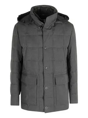 FAY Quilted Jacket - Grey