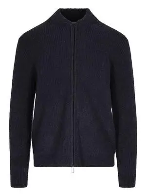 PAOLO PECORA Zip-up Knit - Grey