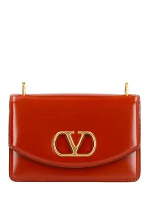 Valentino Garavani Vain Small Leather Bag - Burnt