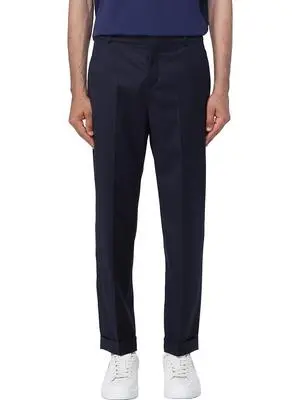 Balmain Tailored Trousers With Cuffed Hems - Black
