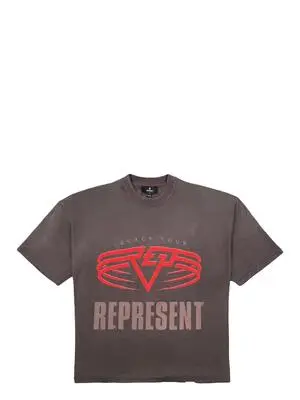 REPRESENT Cotton Crew-neck T-shirt With Logo - Brown