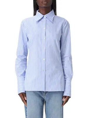 Pinko Striped Cotton Shirt - Gnawed Blue